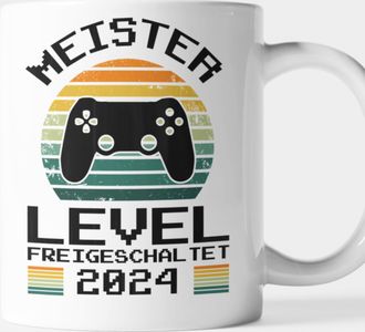 Generic Meister 2024 Tasse Meister Geschenk Meisterprüfung Meistertitel Meister bestanden Meisterbrief - Meister Level freigeschaltet 2024 Kaffeebecher