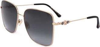 Jimmy Choo London Lunettes de Soleil HESTER/S 2M2 BLACK GOLD 59/15/145 Femme