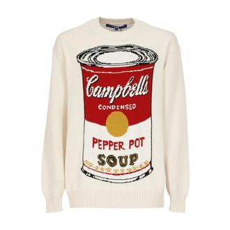 Junya Watanabe Pullover mit Rundhalsausschnitt - - Knitwear - Herren - Wei&szlig; - M