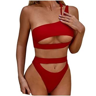Generic 2026 Robes boh&egrave;me pour femmes, maillot de bain br&eacute;silien, maillot de bain, maillot de bain bandeau, bikini bandeau, maillot de bain, tankinis, Rouge, 
