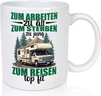 Generic Wohnmobil | Rentner | Reisen | Camper | Urlaub - Tasse Weiss - Kaffeetasse/Geschenk/Familie