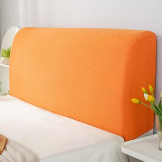 Generic Stretch Kopfteil Bezug Queen Twin Full Cal King Bettkopfteil Bezug Elastische Version Gepolsterter Staubschutz Orange Cal King 170-190 cm/67-75 Zoll