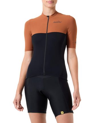 Nalini Damen Sun Shield Lady J T-Shirt, Braun/Schwarz, XX-Large