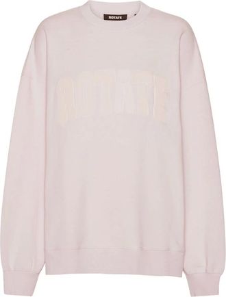 Rotate Rotate Birger Christensen, Femme, Sweatshirts et sweats &agrave; capuche, Rose, Taille: 36 FR Heavy Crewneck