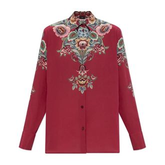Etro Seidenshirt mit Druck - - Blouses & Shirts - Damen - Rot - 2XS
