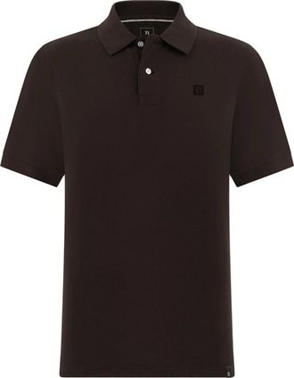Boggi Milano Homme, Tops, Brun, Taille: 2XL Polo en piqu&eacute; de coton coupe classique