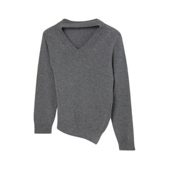 R&oacute;he Femme, Pulls, Gris, Taille: 38 FR Pull D&eacute;structur&eacute; Deux Fa&ccedil;ons