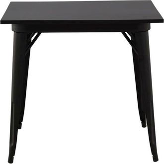 ebuy24 Tempe Esstisch 80x80cm schwarz