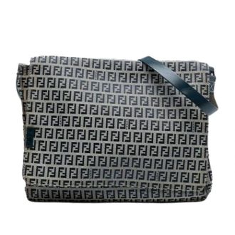 Fendi Pre-owned Canvas Crossbody Bag - - Pre-owned - Damen - Grau - ONE SIZE