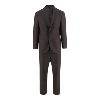 Giorgio Armani Wollanzug - - Suits - Herren - Braun - 2XL