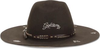 Golden Goose Bestickter Wollhut - - Accessories - unisex - Braun - S
