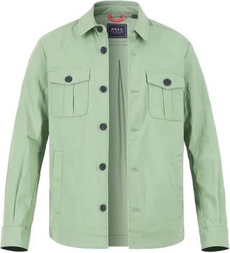 N.Z.A. Herren Overshirt gr&uuml;n Baumwolle