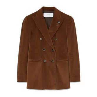 Lardini Femme, Vestes, Brun, Taille: 38 FR Blazer Double-Boutonn&eacute;