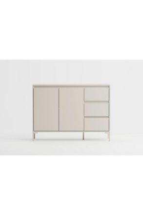 MID.YOU Mid.you Kommode, Kaschmir, Holzwerkstoff, 1 F&auml;cher, 3 Schubladen, 120x87x40 cm, Wohnzimmer, Kommoden & Sideboards, Kommoden