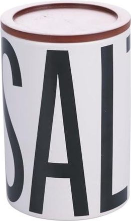 Villa D'Este Home Tivoli Salzdose Keramik 750 ml Deckel Bambus Bigismore