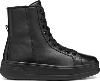 Geox Schn&uuml;rschuhe Geox D Spherica Ecub-2 D66WVF 85 C9999 Schwarz