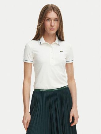 Lacoste Poloshirt DF5284 Creme Slim Fit