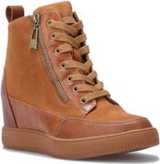 La Modeuse Baskets compensées bi-matières