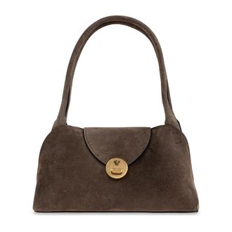 Versace Vivian Small Suede East/West Schultertasche - - Bags - Damen - Braun - ONE SIZE