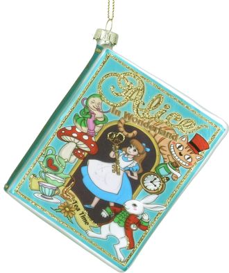 Gisela Graham Alice im Wunderland Gisela Graham Christbaumschmuck aus Glas