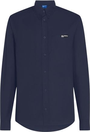 Karl Lagerfeld poplin Shirt, Black Iris, M