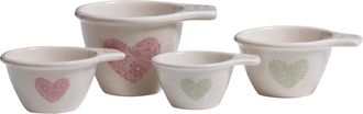 Premier Housewares Lola Measbecher, 4er Set, Dolomit