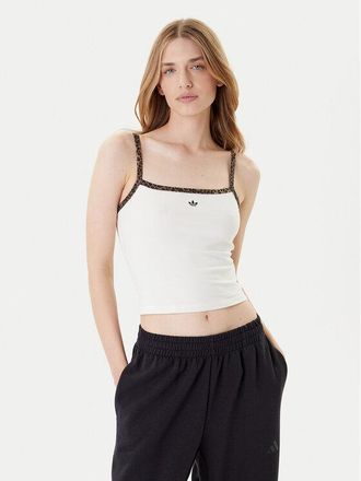 adidas Top Leopard JW7309 Weiß Slim Fit