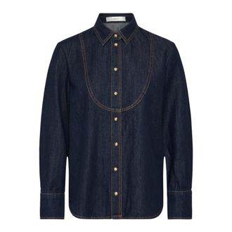 Inwear Chemise en jean - Femme - Blouses et Chemises - Bleu - Taille: 36 FR
