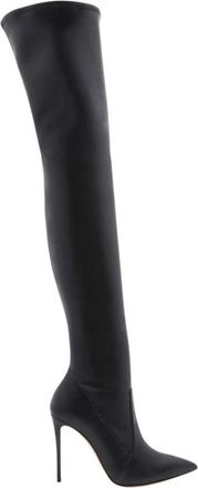 Casadei Femme, Chaussures, Noir, Taille: 36 1/2 EU Julia Over-knee Bottes