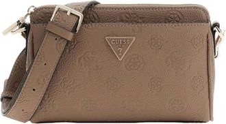 Guess sac à épaule bandoulière Cresidia II Mini Xbody Top Zip Bag Cream White Logo écru