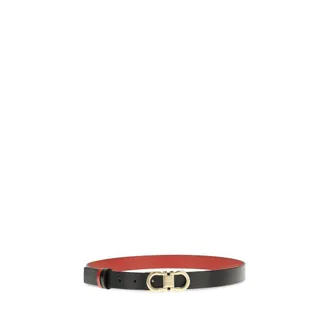 Ferragamo Womens Black Calf Leather Bos Taurus Regular Belt