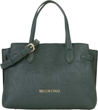 Valentino Schultertasche Handtasche Pansy Shopping Bag Bosco dunkelgr&uuml;n