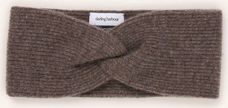 Darling Harbour Darling Harbour Stirnband Aus Cashmere braun