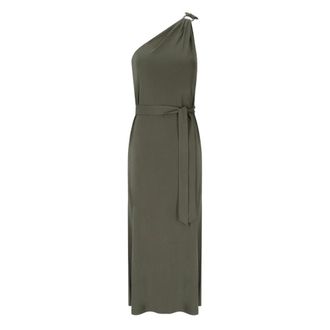 Max Mara Khaki One-Shoulder Verbena Kleid - - Dresses - Damen - Gr&uuml;n - XS