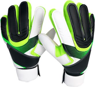 Walmeck Torwarthandschuhe, Verdickte Latex-Handfl&auml;che, Maximaler Schutz, Griff, Erwachsene, Fu&szlig;ball, Blau, Gr&uuml;n, Rot, Gr&ouml;&szlig;e 7/8/9 (7)