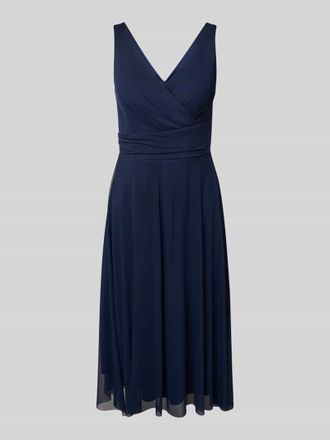 Troyden Collection Cocktailkleid mit V-Ausschnitt