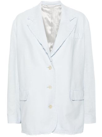 Acne Studios blazer à simple boutonnage - Bleu