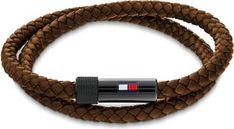 Tommy Hilfiger Jewelry Lederarmband für Herren verfügt über einen Magnetverschluss