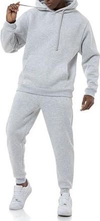Red Bridge Redbridge Ensemble de jogging élégant pour homme - Sweat à capuche et pantalon de jogging de qualité supérieure - Coupe ample, Gris mélangé, XXL
