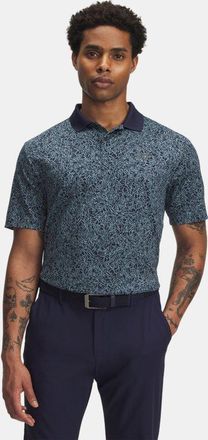 Under Armour Matchplay Printed Polo für Herren Midnight Blaue Marine / Washed Blaue Marine / Pitch Grau XXL