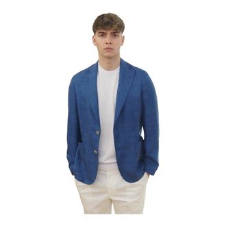 Barba Giacca Easy - - Jackets - Herren - Blau - L