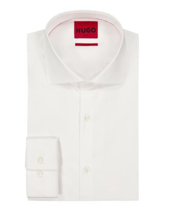 HUGO BOSS Unifarbenes Casual Hemd, Slim Fit in