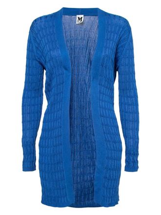 Missoni cardigan à design ouvert - Bleu