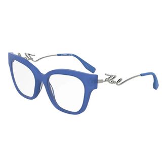 Karl Lagerfeld Femme, Accessoires, Bleu, Taille: 52 MM Cat-eye Lunettes de soleil