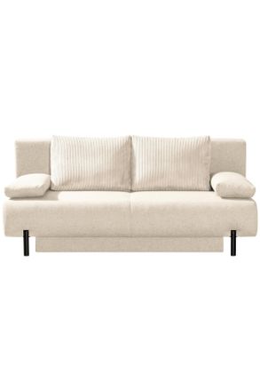 Novel Schlafsofa, Natur, Textil, 2-Sitzer, F&uuml;llung: Schaumstoffflocken,Schaumstoffflocken, 197x88x89 cm, Made in EU, Liegefunktion, Wohnzimmer, Sofas & Couc