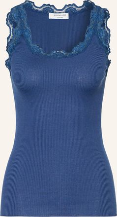 Rosemunde Top Babette Mit Seide Und Spitze blau