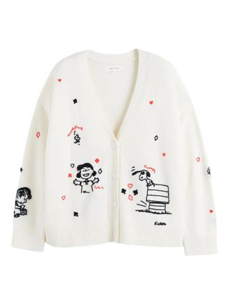 Chinti and Parker x Peanuts cardigan à col v - Tons neutres