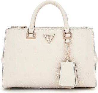 Guess Cresidia Status Satchel Bone