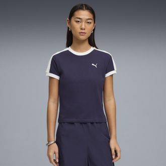 Puma T-shirt ajust&eacute; T7 Femme, V&ecirc;tements, Violet, XL
