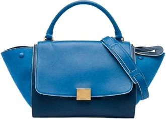 Celine Sac &agrave; main Trapeze Pre-owned - Femme - Pre-owned - Bleu - Taille: ONE Size